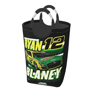 Ryan Blaney 12 Large Laundry Basket Laundry Hamper Bag Washing Bin Clothes Bag Collapsible Tall with Handles Waterproof Bathroom College Essentials Storage for College Dorm, Family