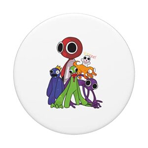 Rainbow Friends blue red orange green PopSockets Swappable PopGrip