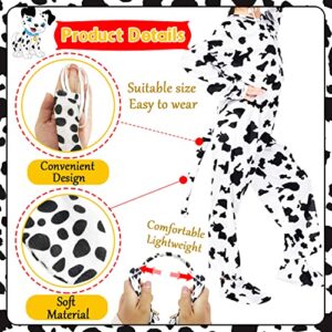 Krgiqn 3 Pack Dalmatian Dog Costume Set,Puppy Ears Black and White Dog Headband,Bow Tie Tail Head Hoops Costume Kit Accessories for Kids Halloween Christmas Cosplay,Party Decoration