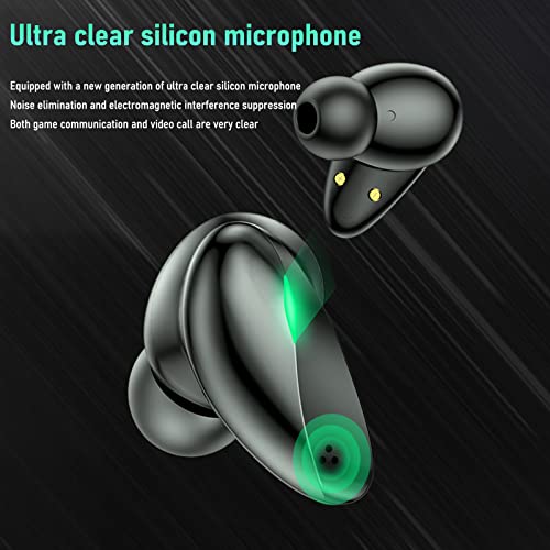 BANAAO Digital Touch-Control Wireless Bluetooth Earphones -Built-in Mic in Ear Light-Weight Wireless Earbuds with Charging Case - Immersive Premium Sound Headset for Sport Clear Calls