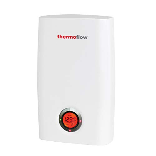 Thermoflow Tankless Water Heater Electric, 24kW at 240 Volts on Demand Instant Endless Hot Water Heater with Self Modulating Temperature Technology for Whole House Shower, CSA Listed