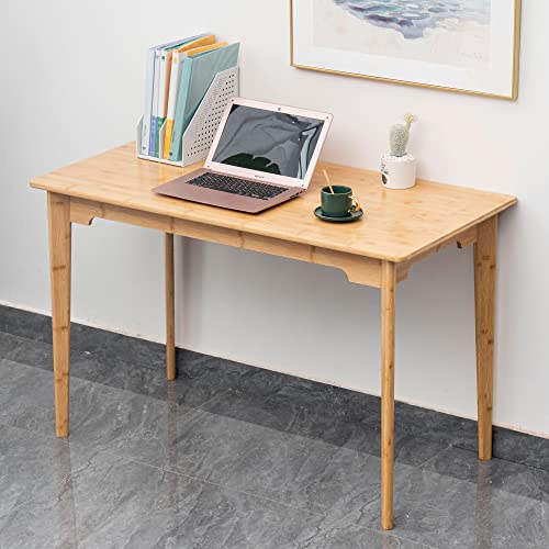 Maydear Bamboo Multipurpose Study Writing Desk/Modern Simple Computer & Laptop Table for Living Room Home and Office/Dining Table