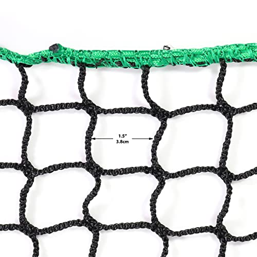 Shape New Round Hay Bale Feeder Net 6 x 6 Feet - Knotless Double Weave, Slow Feed, Reduce Waste - with Black Hanging Net Included.