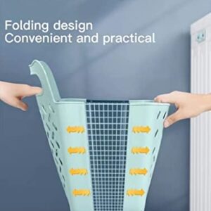 Foldable Plastic Laundry Baskets Wall mounted laundry hamper Waterproof durable and space saving Wall mounted laundry hamper for dorm bedroom bathroom