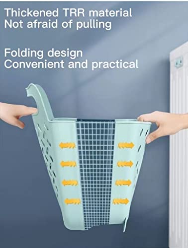 Foldable Plastic Laundry Baskets Wall mounted laundry hamper Waterproof durable and space saving Wall mounted laundry hamper for dorm bedroom bathroom