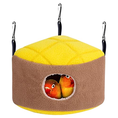 PETSOLA Sugar Glider Hammock Sleeping Nest Fleece House Bed Winter Warm for Cage Corner for Rat Parrot Ferret Squirrel Small Pet Cage Accessories