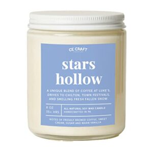 ce craft stars hollow scented candle - gift for her, scented soy wax candle, coffee scented candle, funny gift for her, pop culture candle