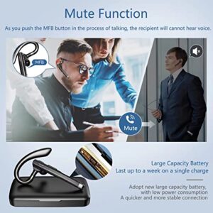 ＷＭＷＹＭＸ Bluetooth Headset One Ear Earphone Earpiece for Cell Phones Wireless Headset with Charging Case（size9）