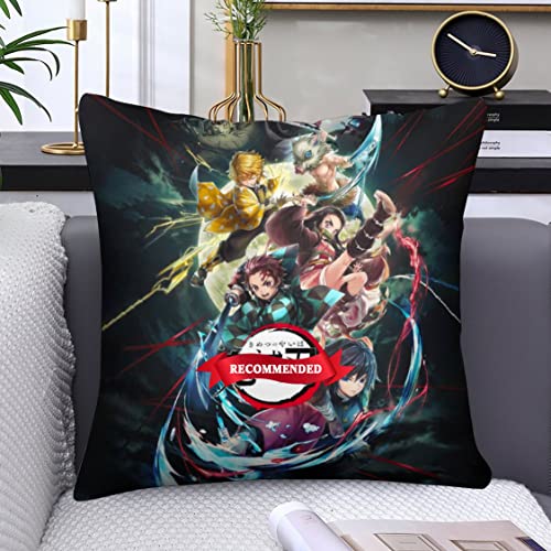 2 PCS Anime Blanket Soft Throw Blanket with Anime Pillow Case,3D Printed Japanese Anime Fuzzy Blanket Cozy Blanket for Sofa Office Outdoor Picnic Travel