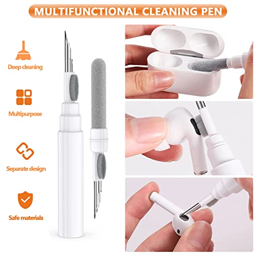 [3 Pairs] Airpod Pro Cleaner Kit,Replacement Ear Tips with Noise Reduction Hole for AirPods Pro and Airpods Pro 2nd Generatio,Cleaning Pen for Air pods Pro,with Portable Storage Box (Sizes S/M/L)