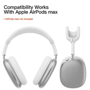 Tucana Silicon Cases Compatible for AirPods Max, Overhead Cover + Earcup Cover (White)