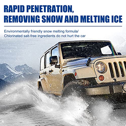 ikasus Auto Windshield Deicing Spray Snow Melting Spray Windshield De-Icer, Fast Ice Melting Spray Defrosting Anti Frost Spray Deicer Spray for Car Windshield Windows Wipers and Mirrors 60ml