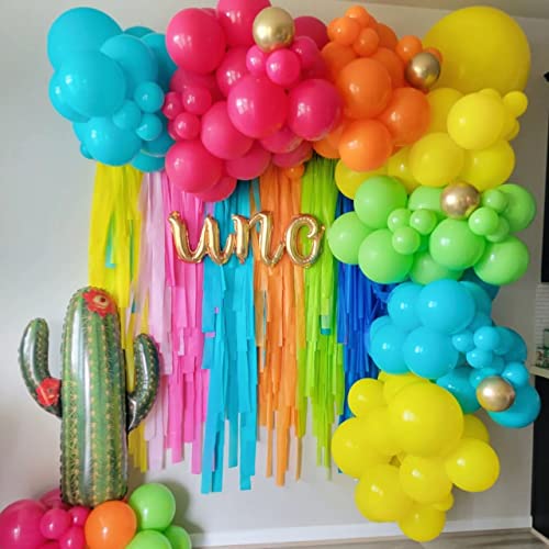 Mexican Fiesta Balloon Garland Arch Kit 142pcs Llama,Cactus ,Mexican Cinco de Mayo Sombrero Taco Balloon Mexican Fiesta Theme Birthday Party Decoration