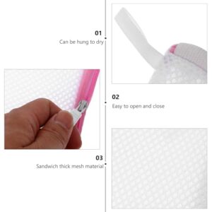 SOLUSTRE 6Pcs Mesh Laundry Bag with Zipper Travel Laundry Bag for Laundry, Blouse, Hosiery, Stocking, Underwear, Bra