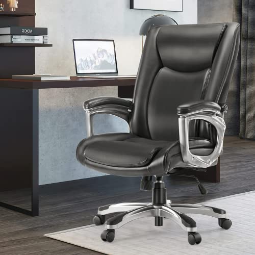 OLIXIS Home Office Computer Desk Chair, Dark Black