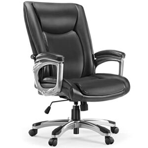 olixis home office computer desk chair, dark black