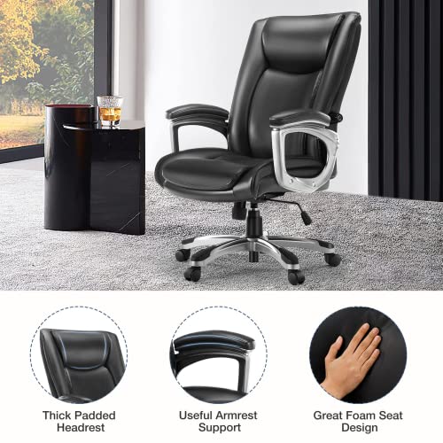 OLIXIS Home Office Computer Desk Chair, Dark Black