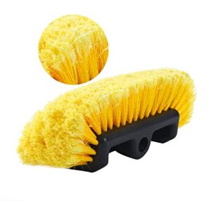 hoklnuse 12" car wash brush head truck washing brush siding brush for auto truck boat camper exterior flow-thru washing cleaning