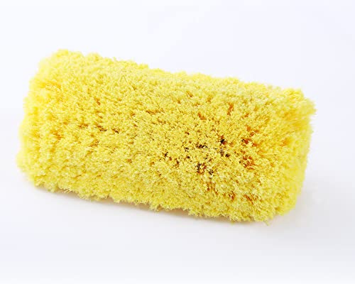 HOKLNUSE 12" Car Wash Brush Head Truck Washing Brush Siding Brush for Auto Truck Boat Camper Exterior Flow-Thru Washing Cleaning