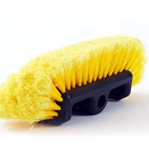 HOKLNUSE 12" Car Wash Brush Head Truck Washing Brush Siding Brush for Auto Truck Boat Camper Exterior Flow-Thru Washing Cleaning