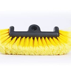 HOKLNUSE 12" Car Wash Brush Head Truck Washing Brush Siding Brush for Auto Truck Boat Camper Exterior Flow-Thru Washing Cleaning