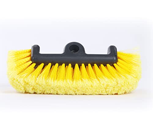 HOKLNUSE 12" Car Wash Brush Head Truck Washing Brush Siding Brush for Auto Truck Boat Camper Exterior Flow-Thru Washing Cleaning