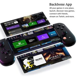 BACKBONE One Mobile Gaming Controller for Android and iPhone 15 Series (USB-C) - Turn Your Phone into a Gaming Console - Play Xbox, PlayStation, Call of Duty, Roblox, Minecraft, Genshin Impact & More