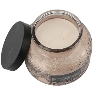 Italian Linen Embossed Jar Candle