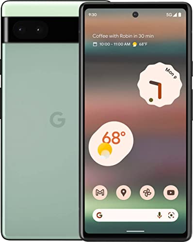 Google Pixel 6a - 5G Android Phone - Unlocked Smartphone with 12 Megapixel Camera and 24-Hour Battery - Sage (Renewed)