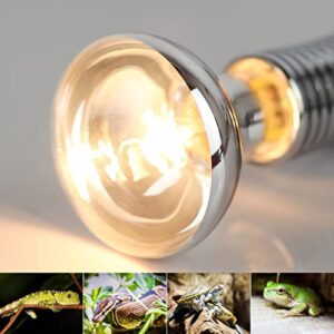 4-pack 75w r80 pet heating lamp warm yellow light basking heat spot lamp 110v e26/e27 for turtle aquarium aquatic reptile lizard, 4-pack heat emitter reptile heat lamp