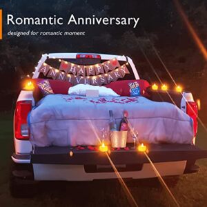 Homemory Romantic Night For Her Set, 1000Pcs Artificial Rose Petals | 30Pcs Burgundy Heart Balloon | 24Pcs Battery Candles, Heart Tea Lights Candles for Romantic Night, Valentine, Wedding, Anniversary