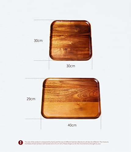 Acacia Wooden Tray Serving Natural Acacia Wood Tray, Wooden Cheese Plate, for Serving, Multipurpose Tray (Big Size)