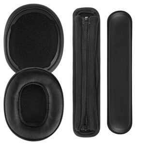 geekria replacement earpads and headband for skullcandy crusher wireless, crusher evo wireless, crusher anc, hesh 3, hesh anc, hesh evo, venue, crusher evo collina strada, crusher evo budweiser