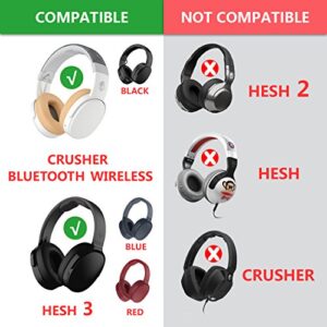 Geekria Replacement Earpads and Headband for Skullcandy Crusher Wireless, Crusher Evo Wireless, Crusher ANC, Hesh 3, Hesh ANC, Hesh EVO, Venue, Crusher Evo Collina Strada, Crusher Evo Budweiser