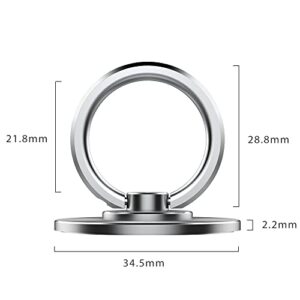 ChiWeiing Phone Ring Cell Phone Ring Holder Stand 360 Degree Rotation Phone Stand，304 Stainless Steel Finger Ring Phone Stand, Metal Ring Kickstand Compatible Most of Smartphones