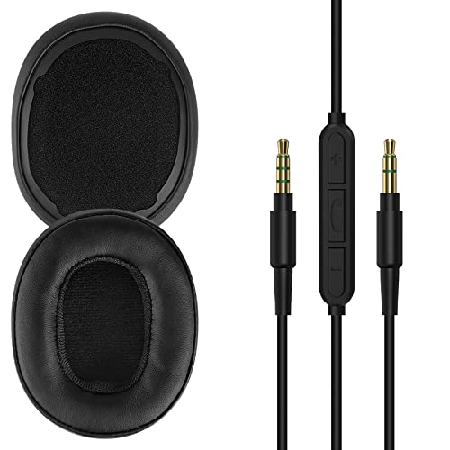 Geekria Replacement Earpads and Cable for Skullcandy Crusher Wireless, Crusher Evo Wireless, Crusher ANC, Hesh 3, Hesh ANC, Hesh EVO, Venue, Crusher Evo Collina Strada, Crusher Evo Budweiser