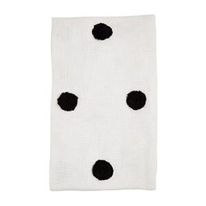 mud pie tufted dot throws, cream, 60" x 50"