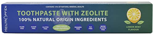 Zeolite Toothpaste | 2.5 fl oz - 75 ml | Fluor-Free | 100% Natural Origin Ingredients | 15% Natural Mineral Zeolite | Heiltropfen®