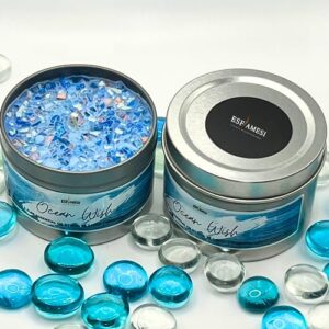 Ocean Scented | Scented Candles for Home | STRONGLY SCENTED | Lasting Aromatherapy | Gifts | Ocean Decor | Handcrafted Usa (Premium Wax, 6oz)