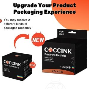 COCCINK 64XL Ink Cartridge Replacement for HP 64 XL for Tango Envy Photo 7858 7855 7155 6255 6230 7120 7864 7134 7164 6252 7830 6258 Printer Ink Combo Pack (1 Black, 1 Tri-Color)