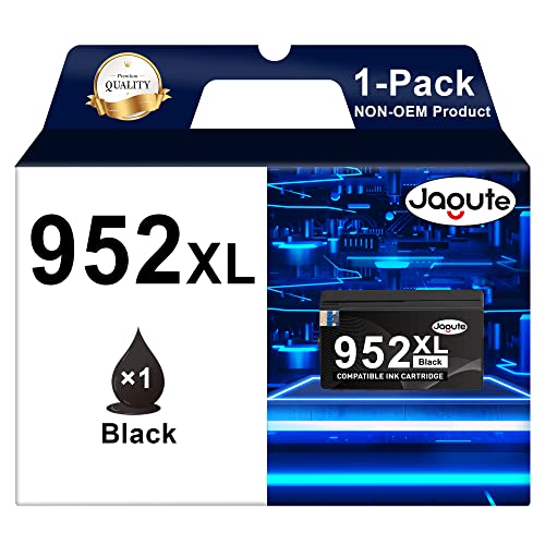 Jagute 952XL Black Ink Cartridge Replacement for HP 952 XL Ink Work with HP OfficeJet Pro 8710 8720 7740 7720 8210 8715 8725 8740 8702 8216 8730 Ink Printer