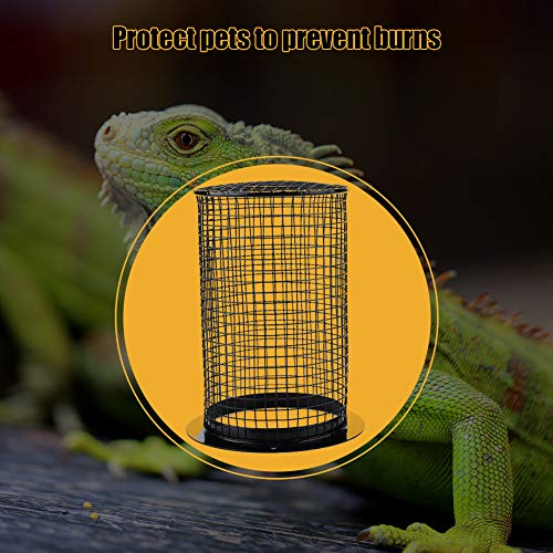 plplaaoo Square Reptile Protection Lampshades, Reptile Anti Scald Lamp Cover, Reptile Heater Lamp Guard, Lampshade Mesh Cover, Reptile Lamp Cover for Reptile Lizards Spider Scorpion