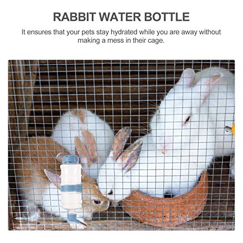 VILLCASE 473ml Rabbit Water Bottle, No Drip Hanging Drinking Dispenser Automatic Drinking Fountain for Small Animals Mice Gerbil Rat Chinchillas Guinea Pig Squirrel