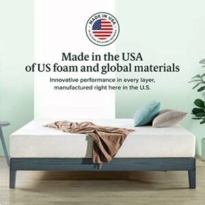 Zinus 10 Inch Green Tea Fresca Memory Foam Mattress/CertiPUR-US Certified/Bed-in-a-Box/Pressure Relieving/Made in USA, Queen