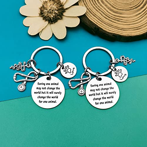 Veterinarian Appreciation Gifts Vet Tech Keychain Thank You Gifts for Animal Rescue Veterinary Medicine Student Graduation Gift Veterinarian Nurse Gift Future Veterinary Soon to Be Veterinarian Gifts