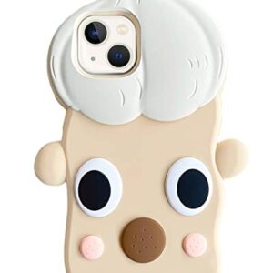 JIATAY Case for iPhone 12 Pro Max Case Silicone Cute, Camera Lens Protector Design Kawaii Bear 3D Thick Case Protective Cover Compatible with iPhone 12 Pro Max (Onion)