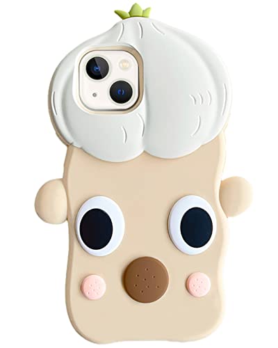 JIATAY Case for iPhone 12 Pro Max Case Silicone Cute, Camera Lens Protector Design Kawaii Bear 3D Thick Case Protective Cover Compatible with iPhone 12 Pro Max (Onion)