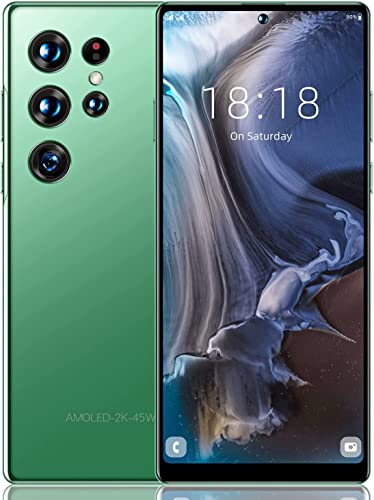 Echoamo 5G Unlocked Cell Phones，4G+128GB Dual Sim Smartphones, 6.8inches Waterdrop Screen C21 Unlocked Mobile Telefono, Android Unlocked Phone 24+48 MP | 5000mAh | Fingerprint Lock & Face ID (Green)