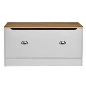 house and homestyle storage box in grey & oak