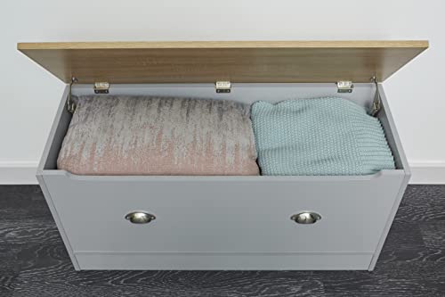 House and Homestyle Storage box in Grey & Oak